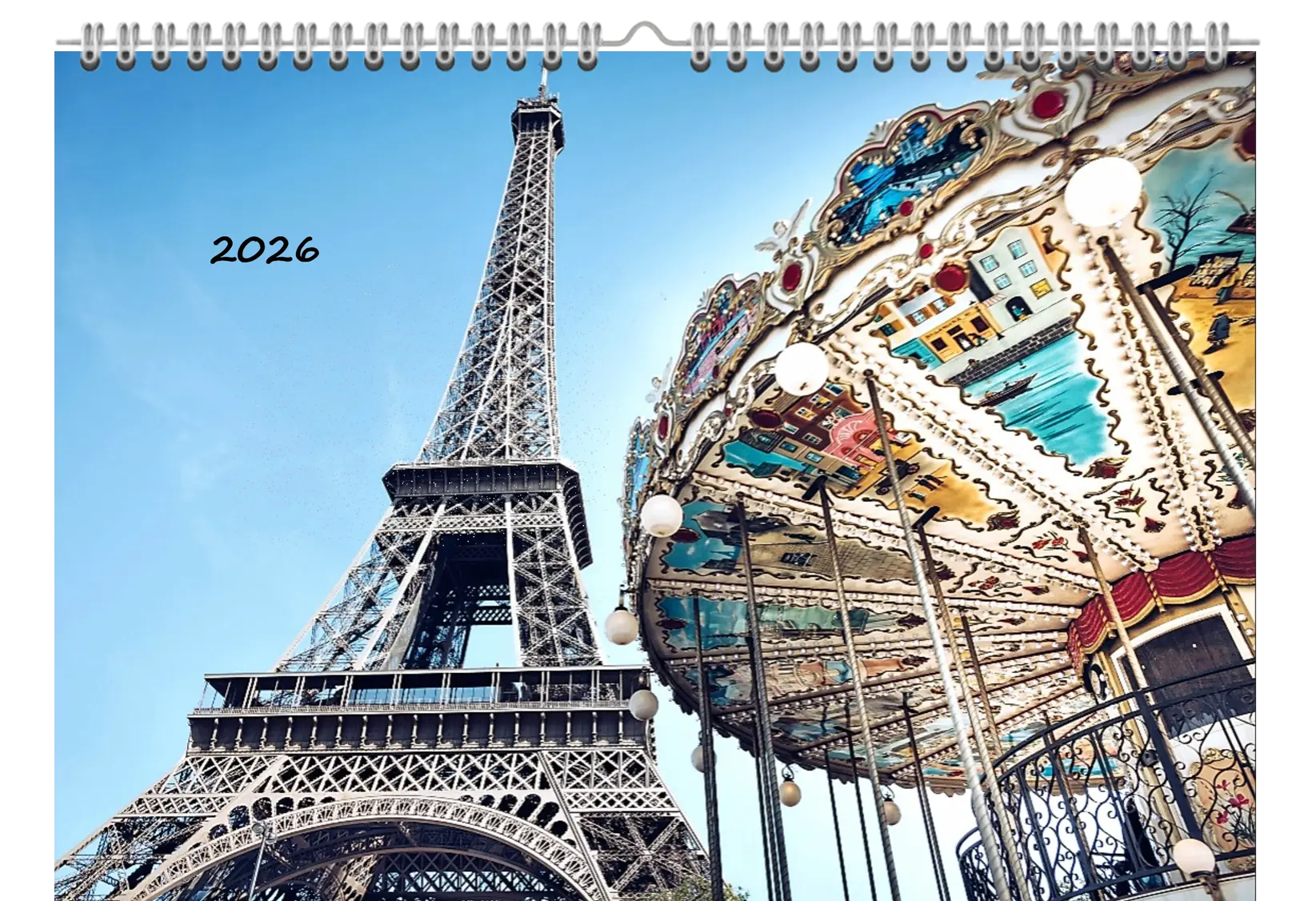 Calendrier mural Paris 2026 | Tout pour plaire